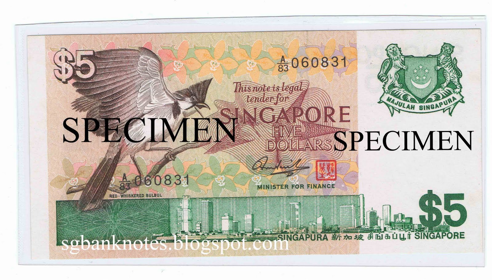 nut's Singapore Banknotes Collection: Singapore 2nd Series of Banknotes ...