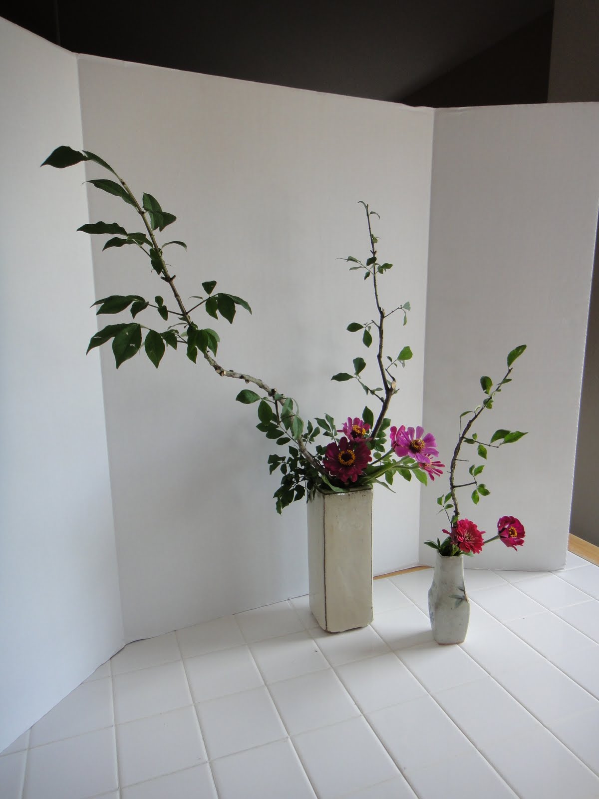 Flowers,Ikebana and I: Variation No.8 Combined Styles (Nageire and Nageire)