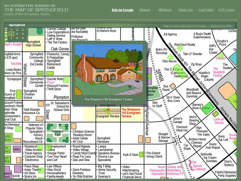 Descarga de todo para tu PC: Mapa interactivo de Springfield