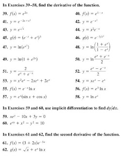 Randolph H.S. AP Calculus AB '09: Derivatives of Exponential ...