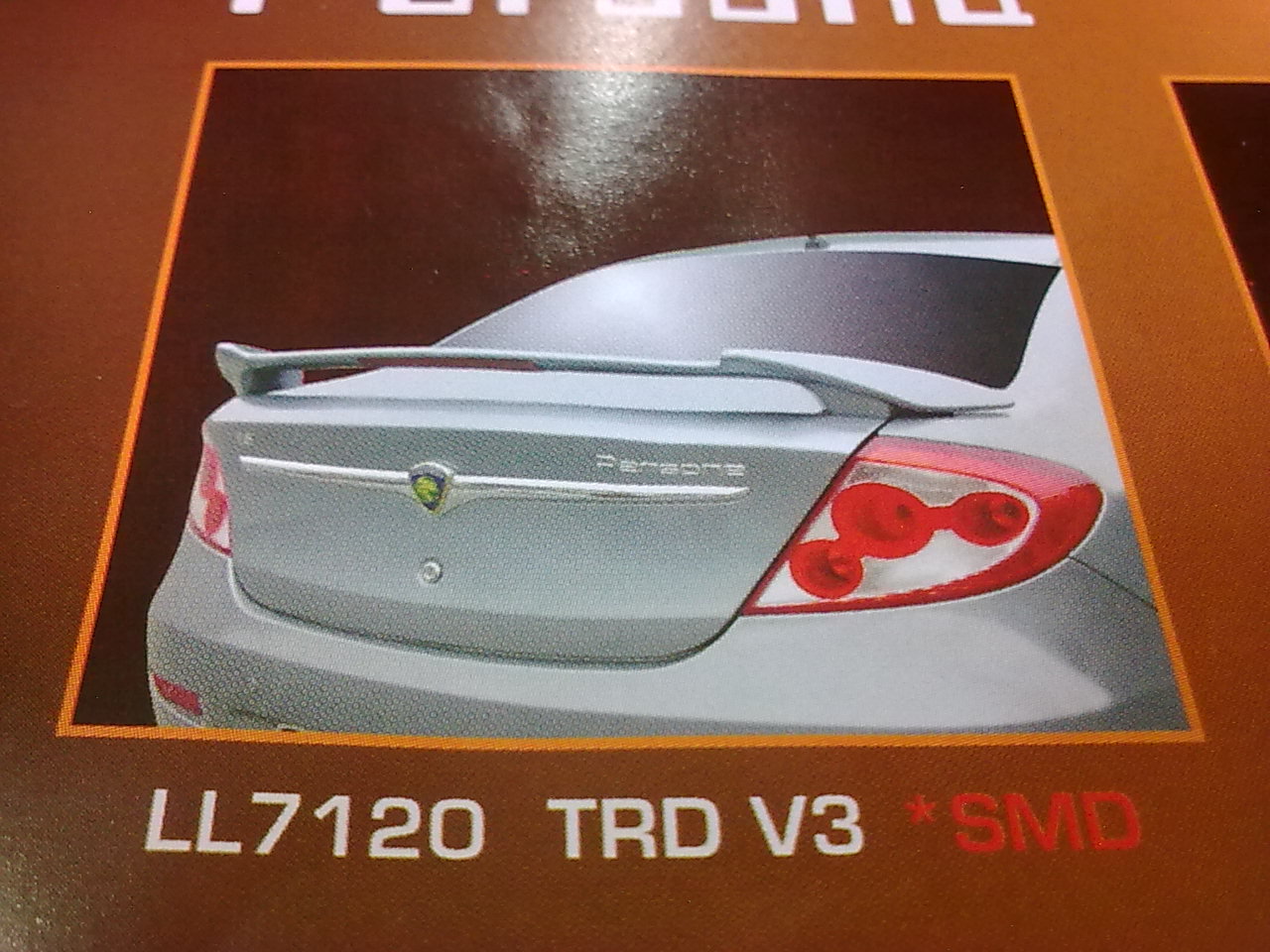 RS PERFORMANCE AUTOPARTS (SA0111164-A): Spoiler for Gen2/Persona