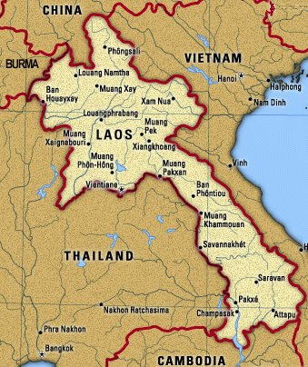 Thailand And Laos Journey: MAPS