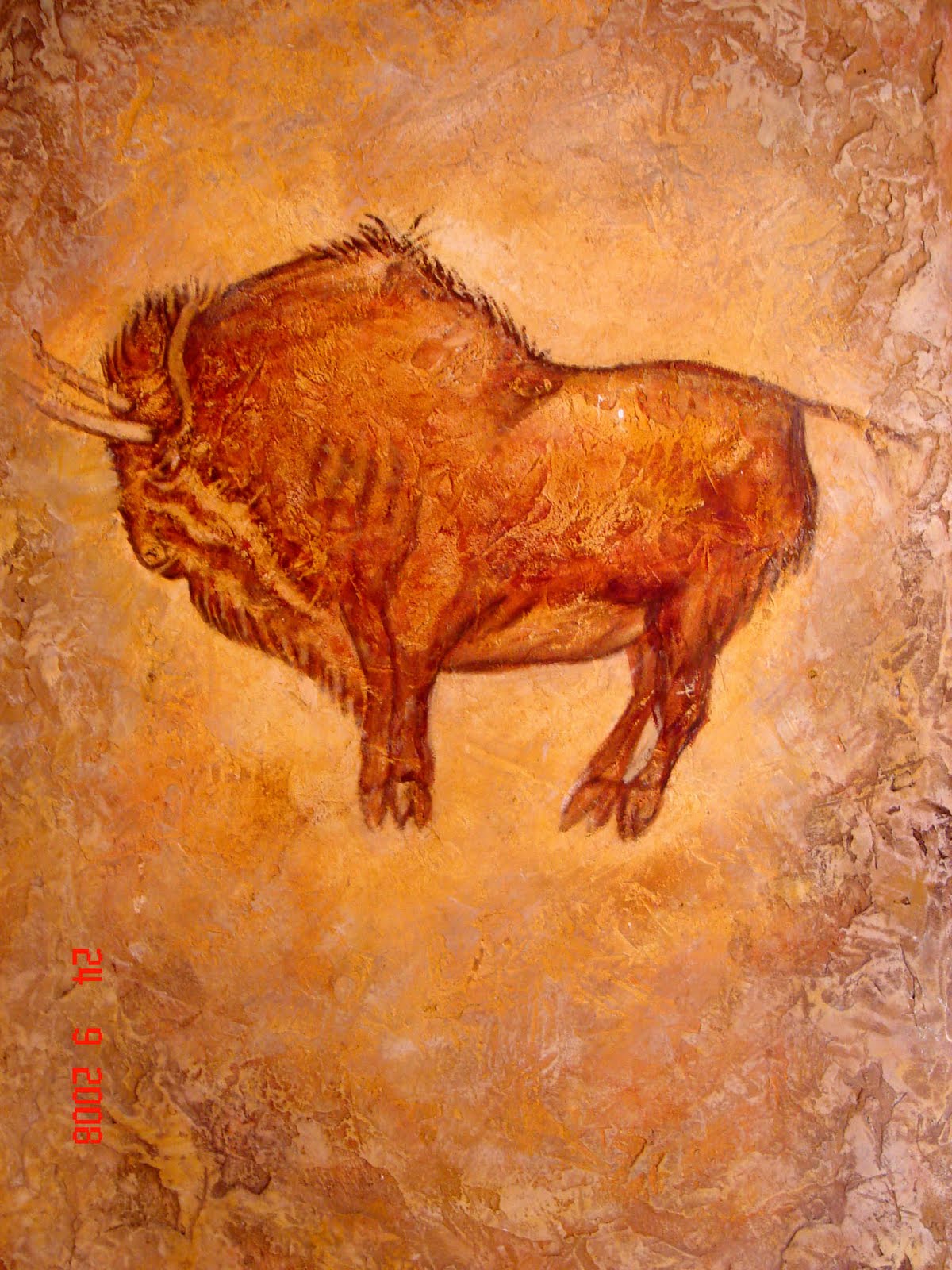 PINTURA MURAL: Bisonte rupestre