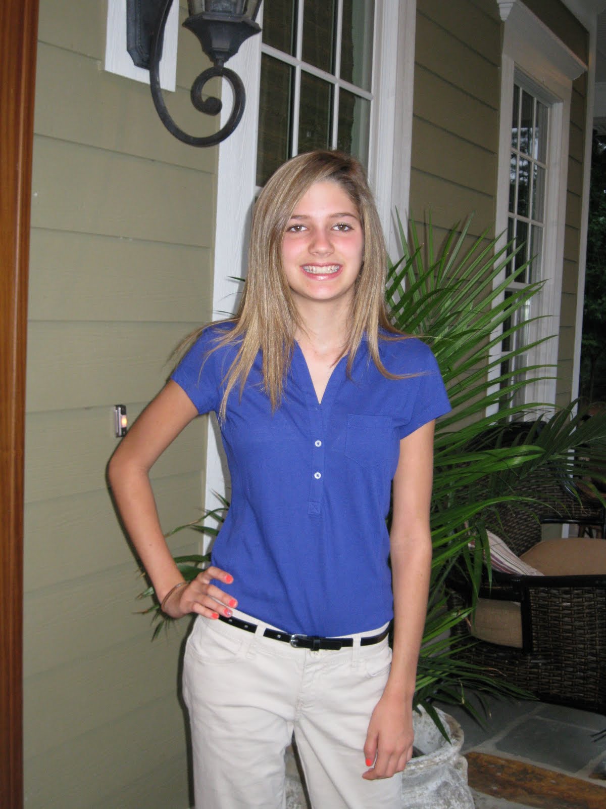 Grits With Grins: First Day of School for the Girls!