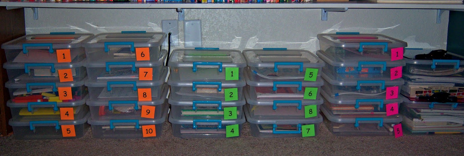 ...in a dry and thirsty land...: School Room Week + Workboxes
