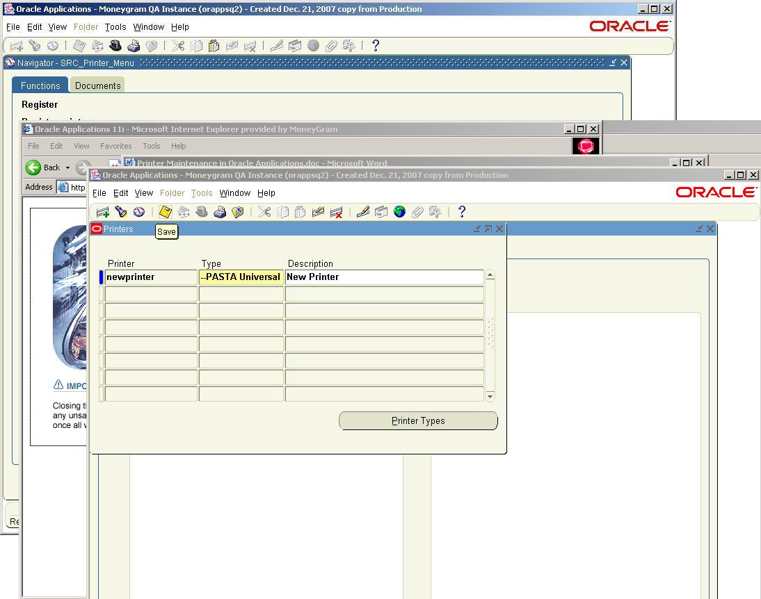 Oracle Applications DBA: Printer Maintenance in Oracle Applications