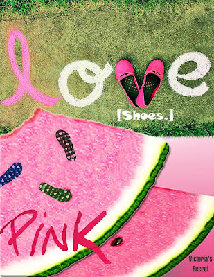 Illustrator & Photoshop: Victoria's Secret "PINK" Print Ads & Design Notes
