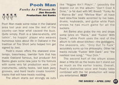 Rap Research Archive: Pooh Man; Funky As I Wanna Be review in The ...