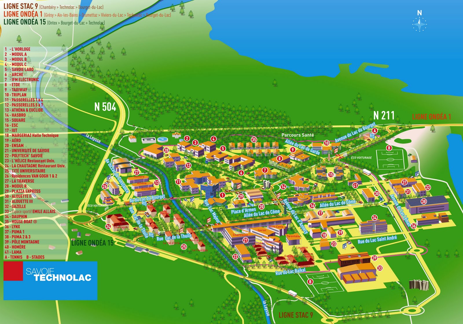 BREAUD graphisme: Plan Technolac - Savoie