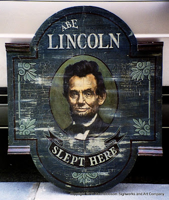 Phases of the Moonblossom: Faux Antique Portrait Signs