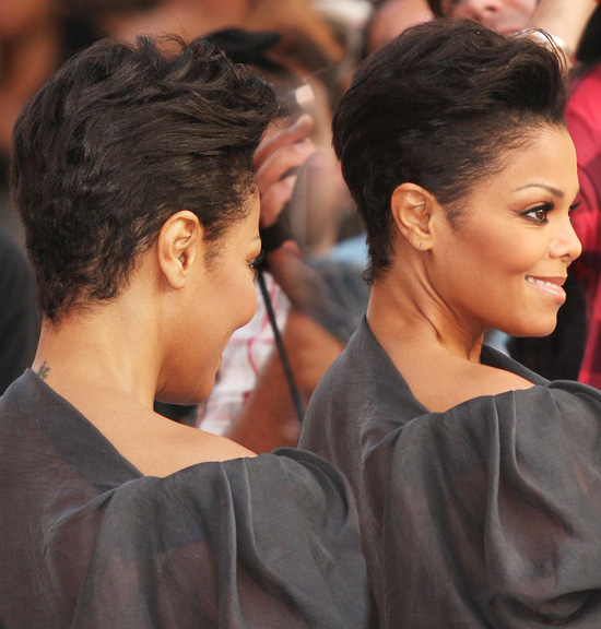 Around The Way Talk: JANET ROCKING A SHORT HAIR CUT
