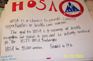Health Science: HOSA POSTER WINNERS