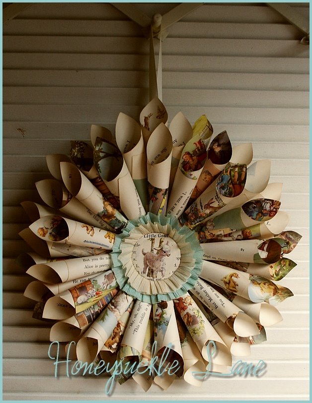 Honeysuckle Lane: Paper Wreaths Revisited