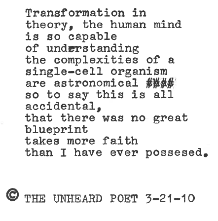 Pleiotropy: Poetry on evolution