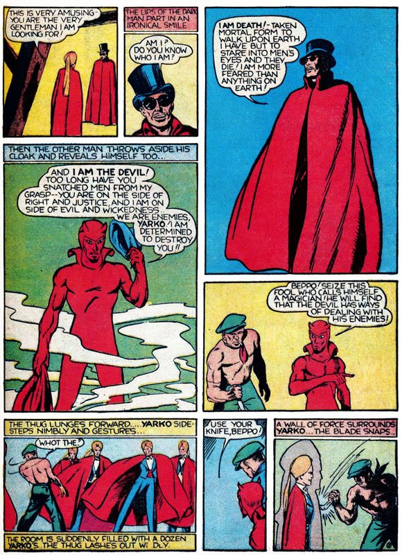 Golden Age Heroes: YARKO the Great vs Death and the Devil!