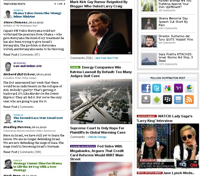 Huff-Watch: Ahmadinejad announces his love for Arianna Huffington