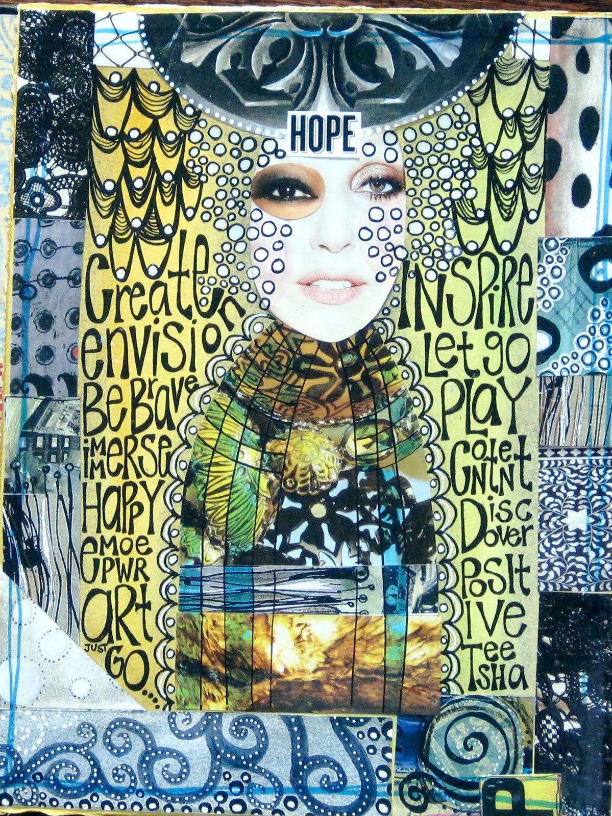 Artelicious: Pages from Teesha Moore workshop