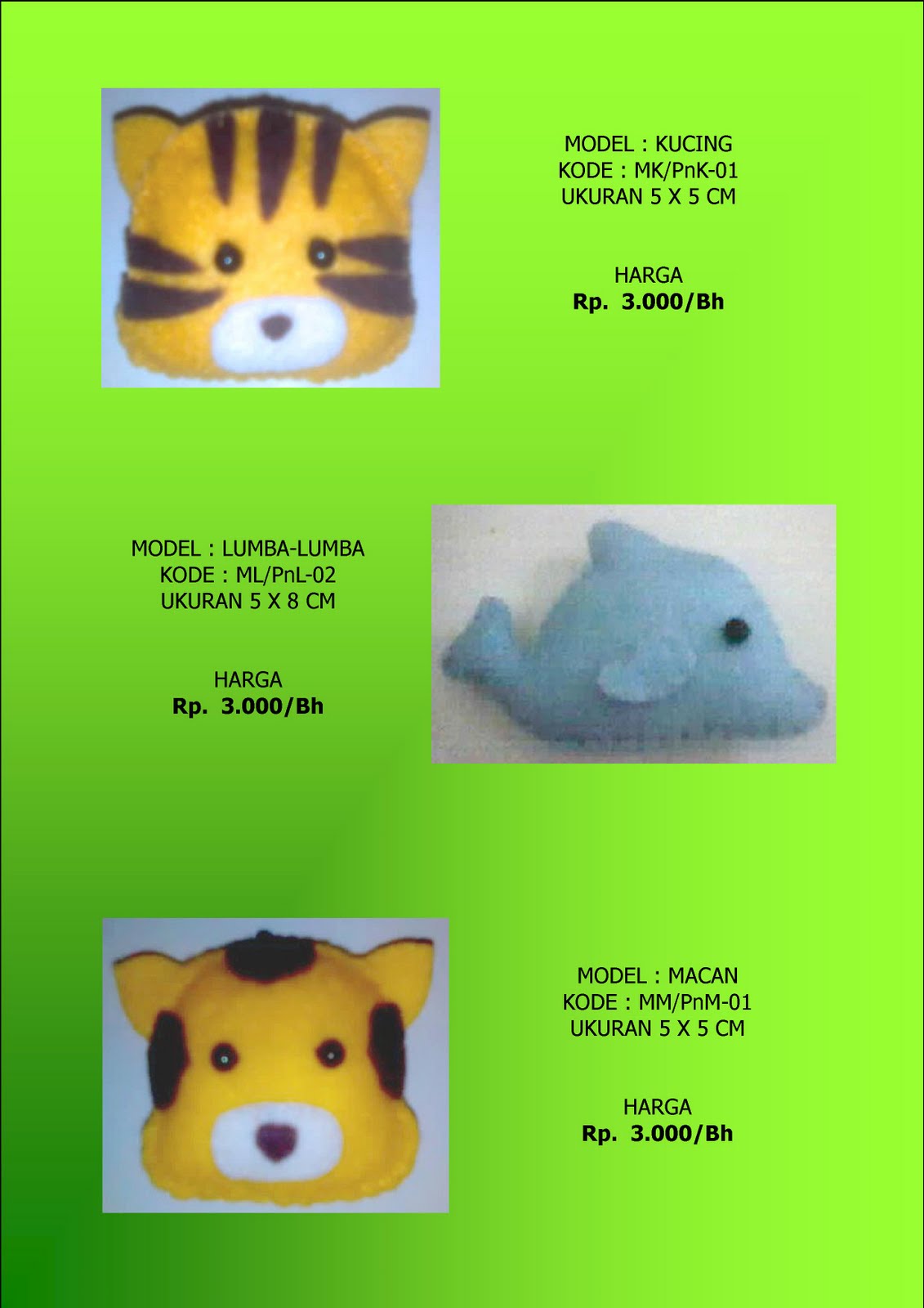 Magnet & Pin Kain Flanel