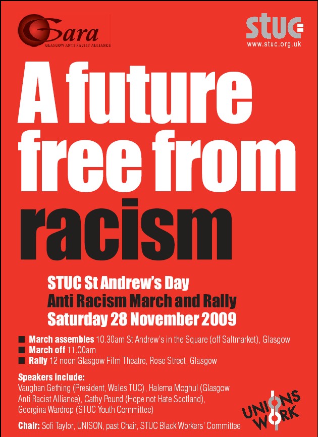 Lancaster Unity: March to end in anti-racism rally in Glasgow