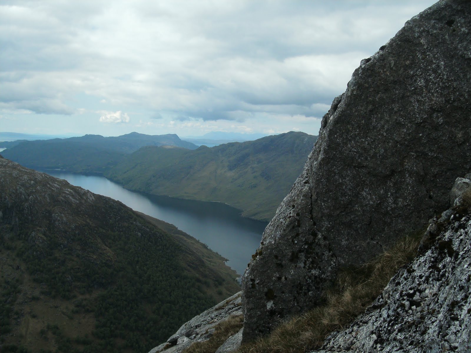 Cottages Scotland: View from summit An Stac Loch Morar Scotland