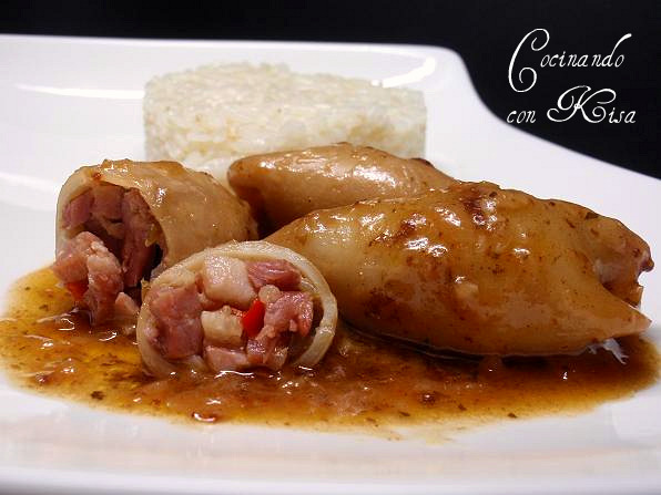 Cocinando con Kisa: Calamares Rellenos en Salsa con Alvariño (fussioncook)