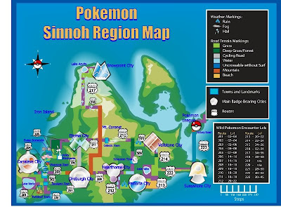 Pokemon Platinum World Map