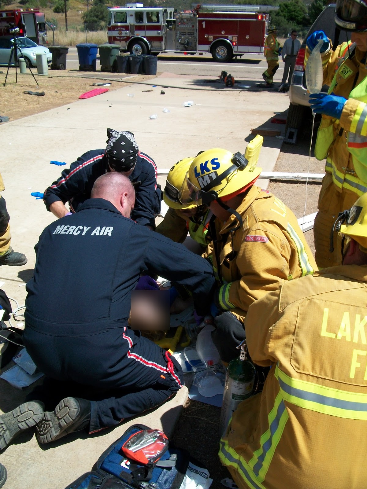 Lakeside Fire District: Lakeside Firefighters Rescue Vehicle Accident ...