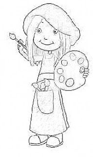 Milly And Molly Colouring Pages Sketch Coloring Page