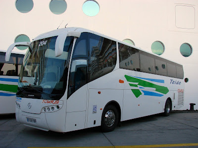 Buses from various cities in the world.: Autocarros TEIDE TOURS.