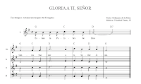 Cancionero Católico "Cantad al Señor": GLORIA A TI, SEÑOR (Cristobal Fones)