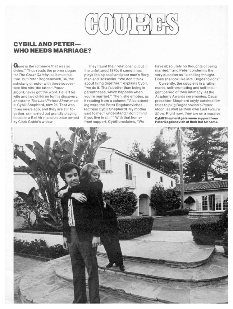 Dear Old Hollywood: Peter Bogdanovich and Cybill Shepherd Home