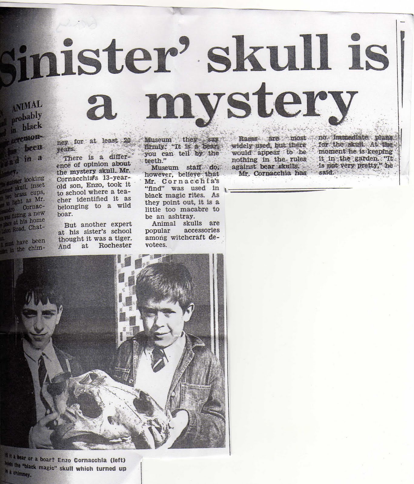 CRYPTOZOOLOGY ONLINE: Still on the Track: NEIL ARNOLD: The Case Of The ...