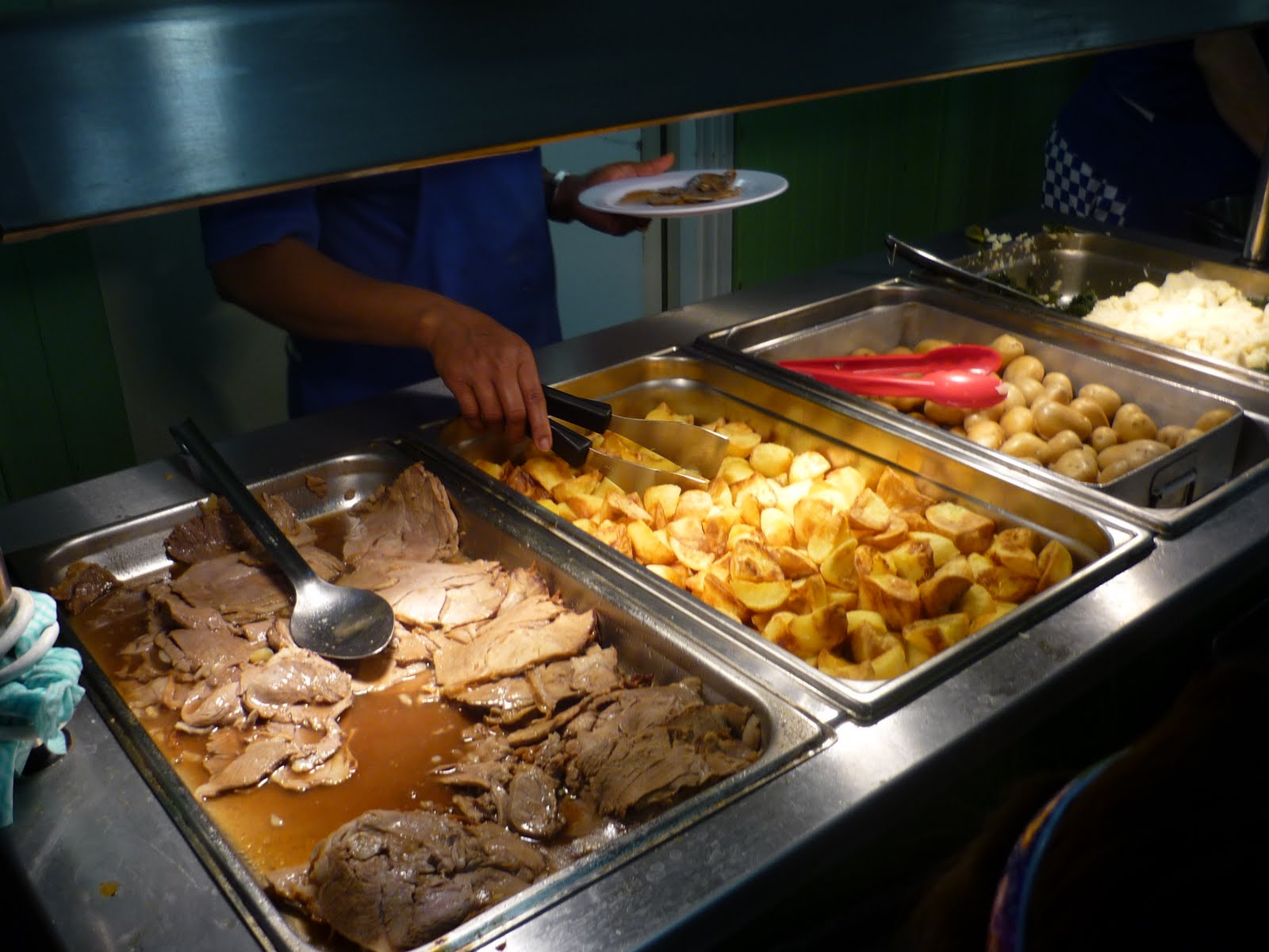What's For School Lunch?: UK School Lunch - Roast Beef and Potatoes