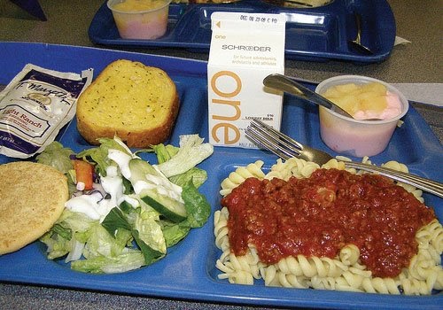 What's For School Lunch?: USA School Lunch - Rotini with Meat Sauce