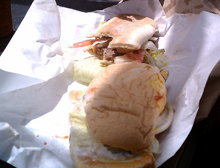 Foot Long Cheeseburger ~ Now That's Nifty