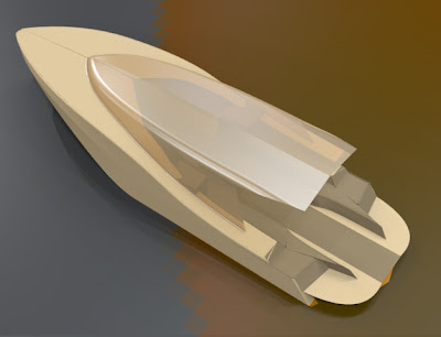 Trimaran motorboat / stabilized monohull | Boat Design Net