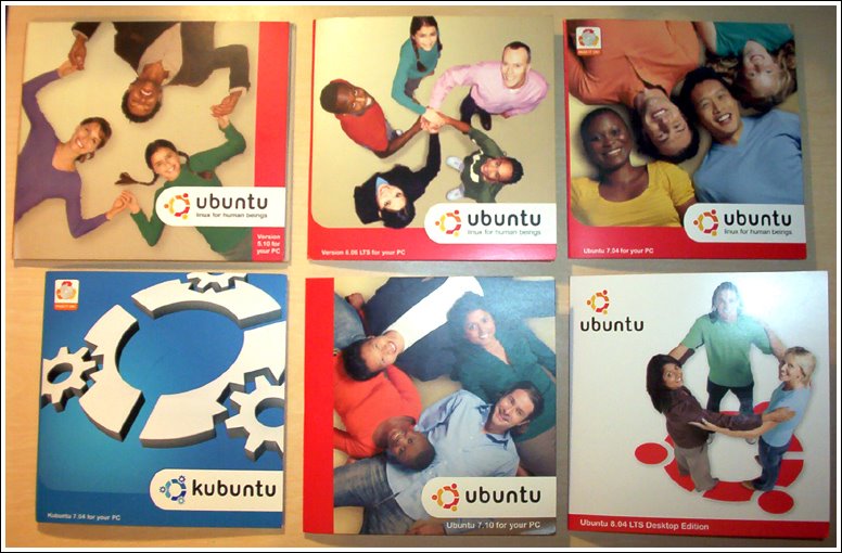 Ubuntu Corner: Ubuntu Cd Artwork (5.10 to 8.04)