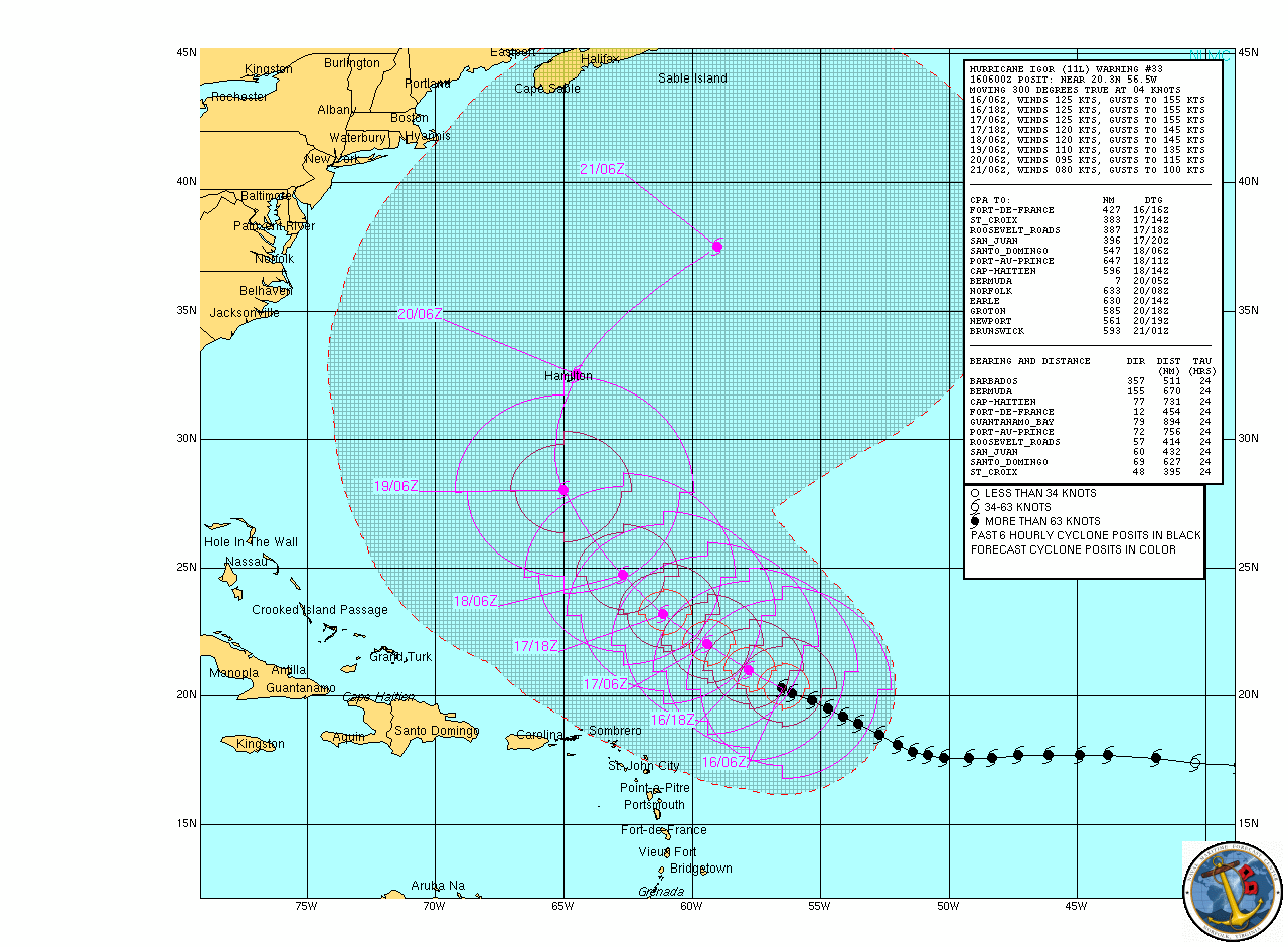 The Galloping Beaver: Hurricanes Igor and Julia. Tropical Storm Karl ...