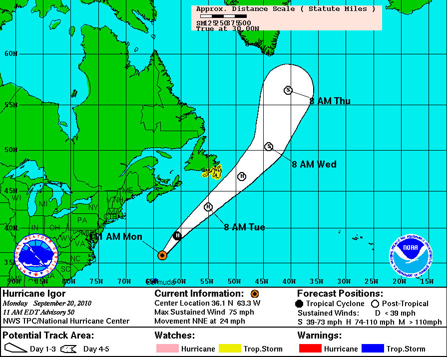 The Galloping Beaver: Hurricane Igor 20/1500Z