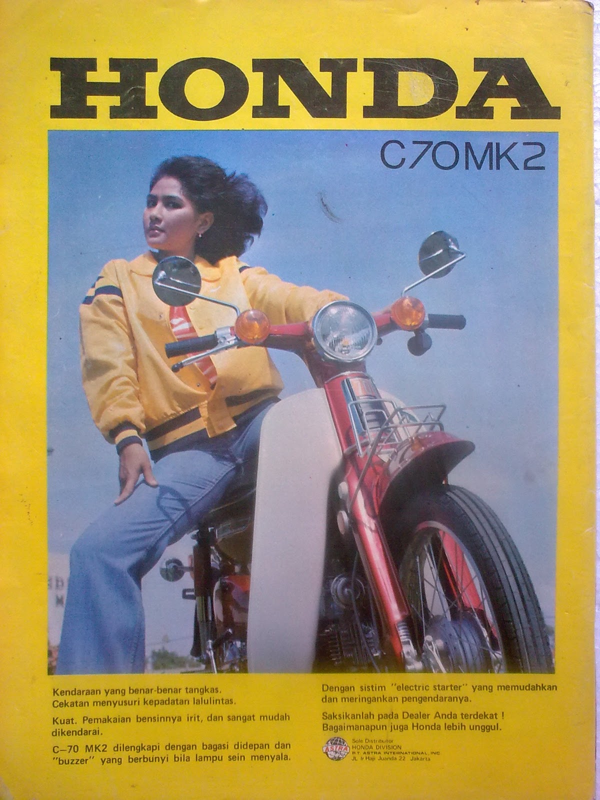 Djejak Masa: IKLAN HONDA C70 MK2