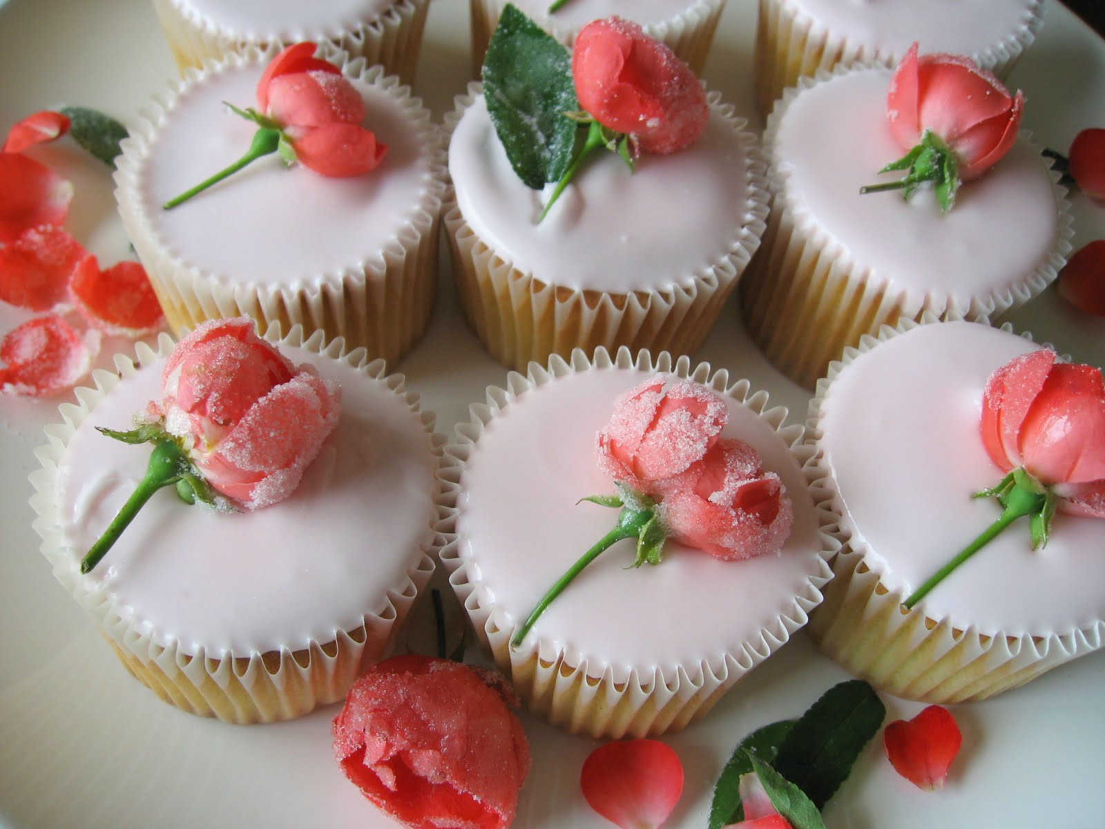 Kitchen Delights: ROSEWATER CUPCAKES - National Cupcake Week