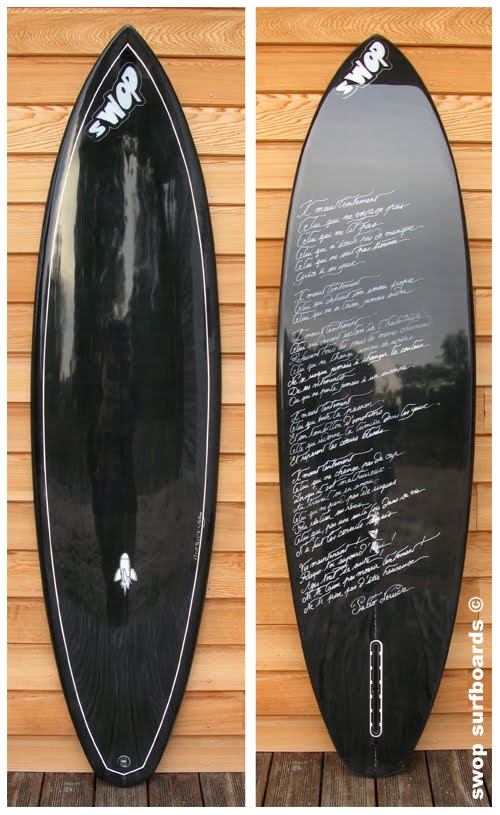 Surfboard Design: Diamond Black Surfboard Design
