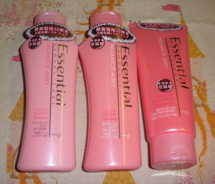 Lotus Palace: Kao Essential Nuance Airy Shampoo, Conditioner & Treatment