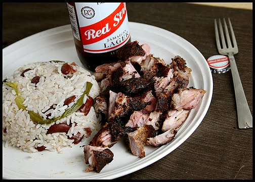 Pork Drunk: Jamaican Jerk Rib Tips with Rice and Peas