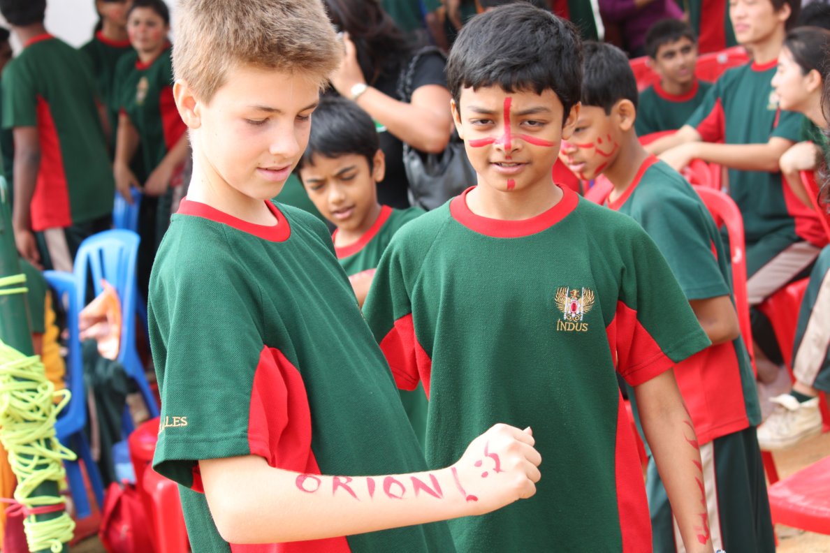 Towers Take a Trip: Indus School Attention, Indus School Quick March!!