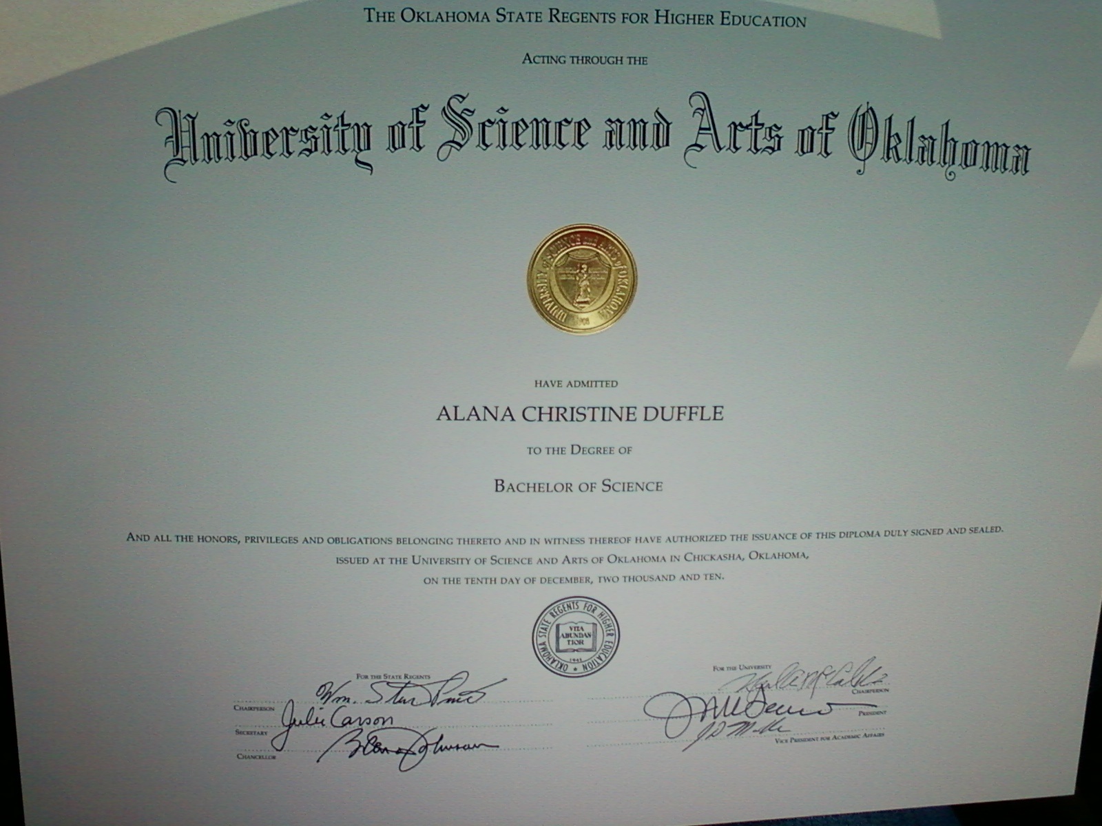 Livingston Way: Diploma=True College Graduate!