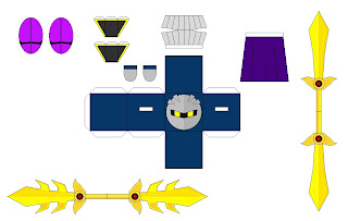 CUBIX-papercraft: Meta Knight