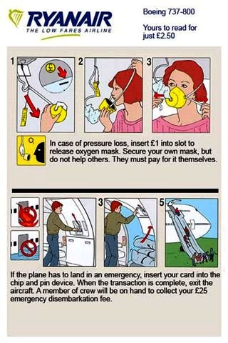 Ryanair's new in-flight safety leaflet? | IrishCentral.com