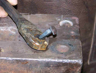 Iron Oak Farm: Firey Friday, How I Forge a Nail