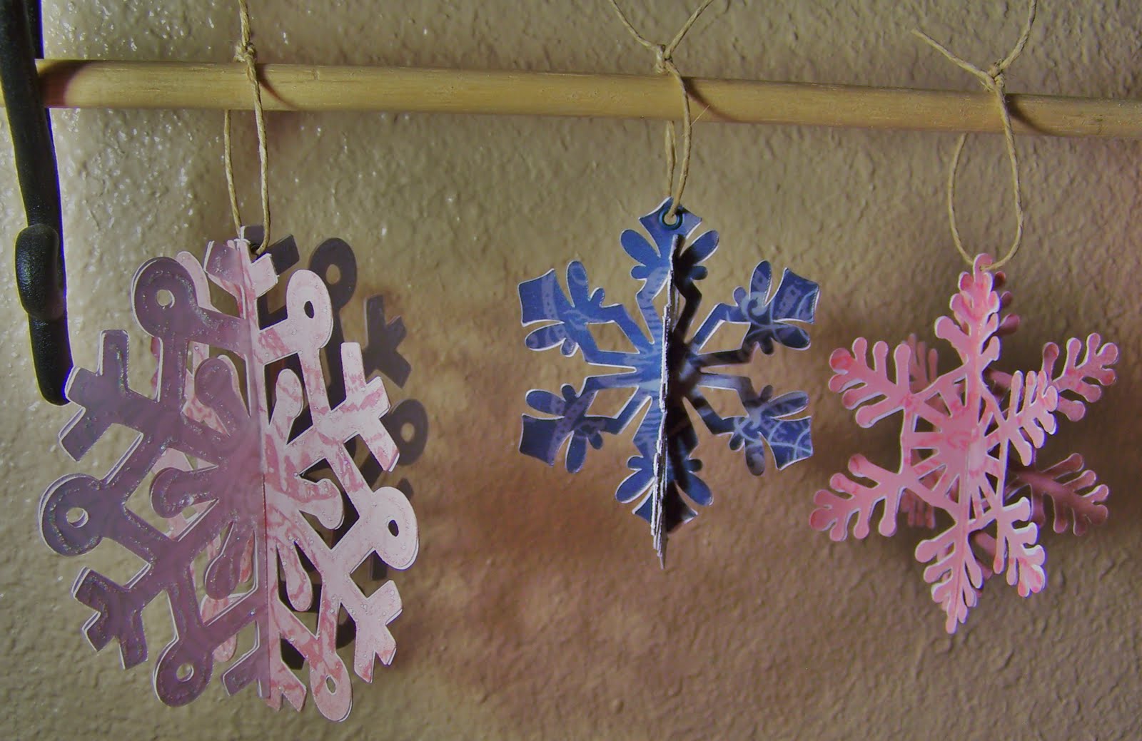 Paper Blossoms: 3D Snowflake Ornaments